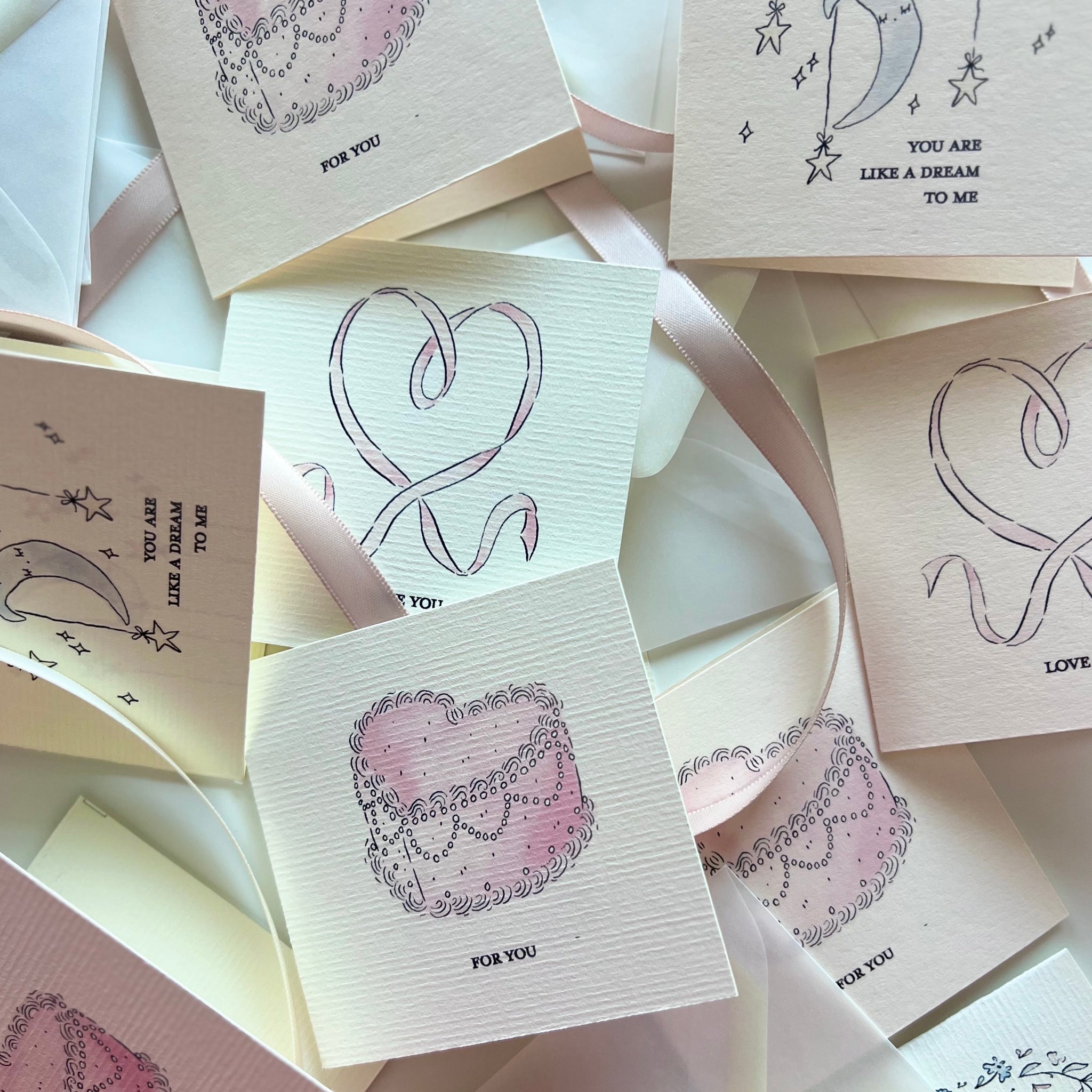 Sweet Something Tiny 3x3" Cards - set of 4 with envelopes included ...