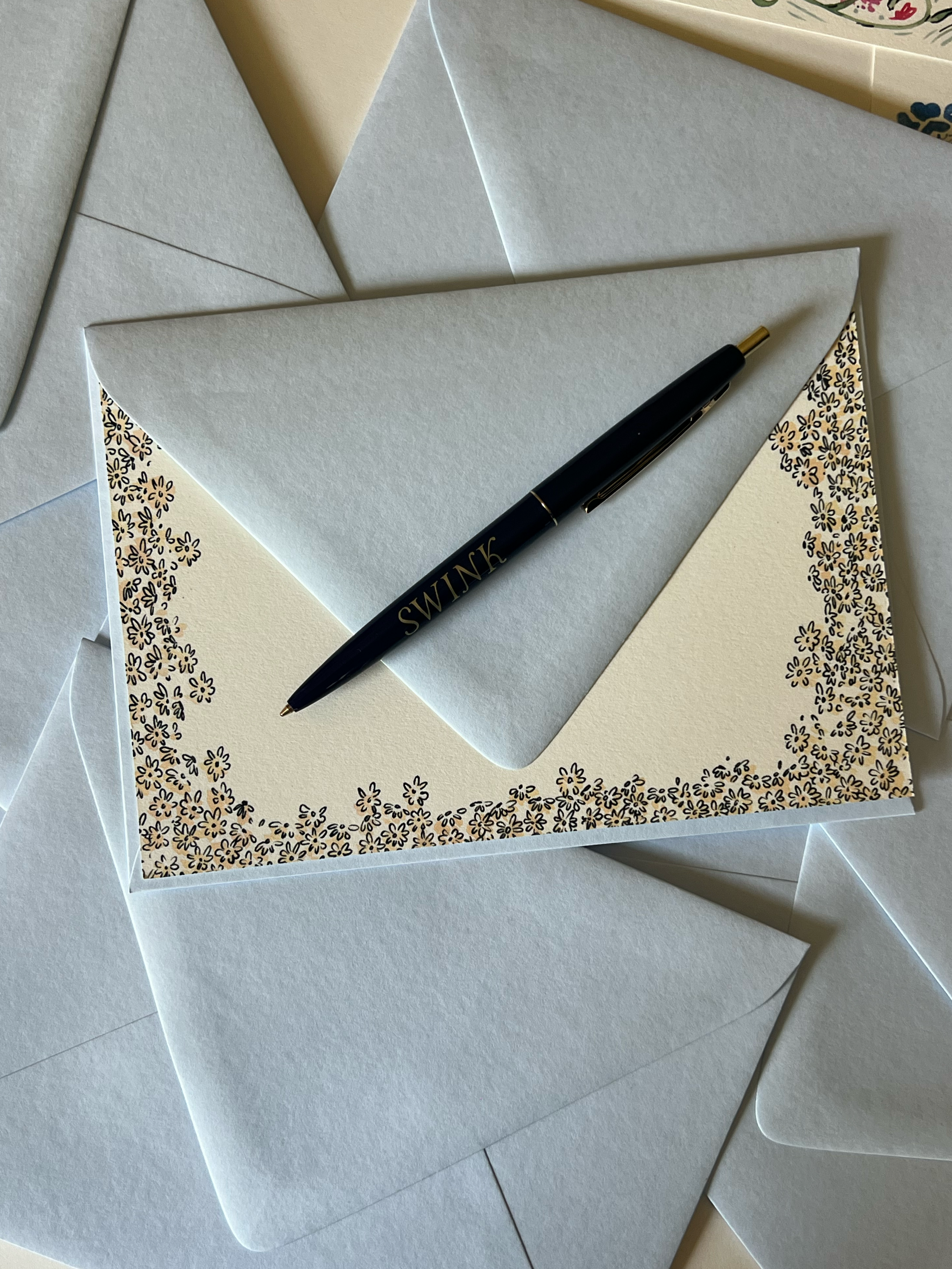 Embroidered Fall Cocoa Brown Stationery Set – SWINK | Sarah Writes In Ink